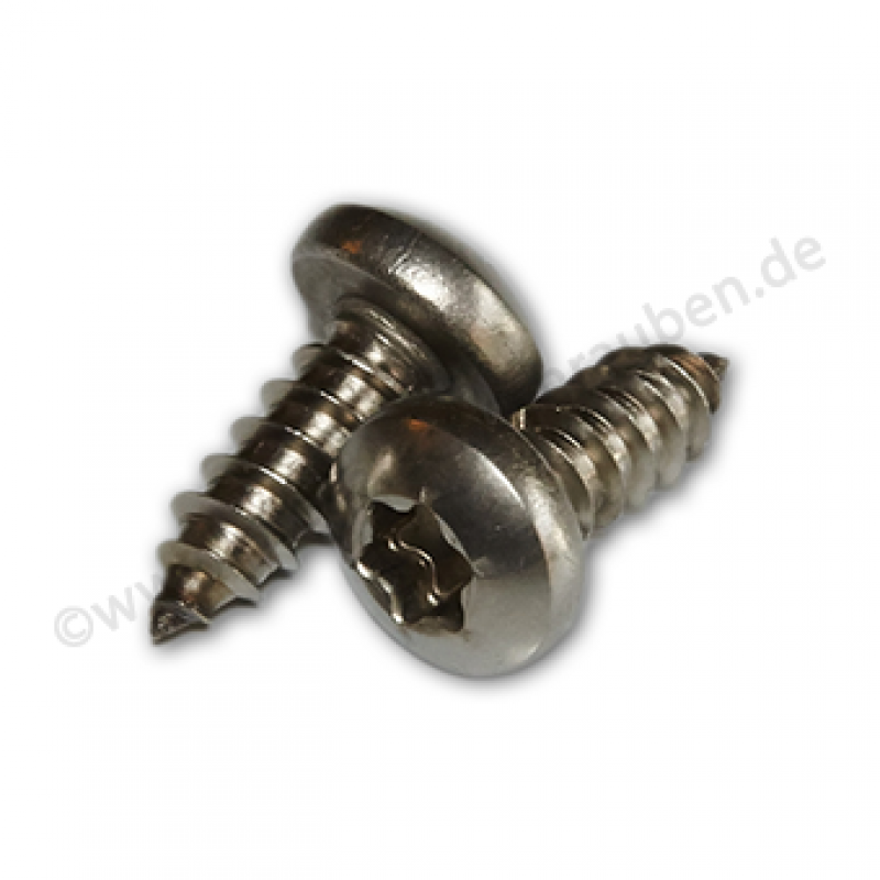 Linsenkopf-Blechschrauben Innensechsrund, DIN 7981, ISO 7049 2,2X6,5 Edelstahl A2 (V2a)