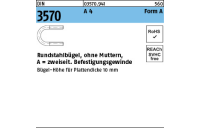 DIN 3570 A 4 Form A Rundstahlbügel, ohne Muttern, zweiseitiges Befest