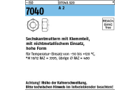 ~ISO 7040 A 2 Sechskantmuttern mit Klemmteil, mit nichtmetallischem E