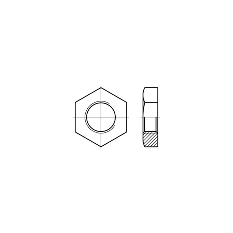 DIN 431 A4 Form B Rohrmuttern mit zölligem Rohrgewinde G, einseitige