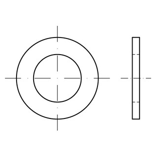 ISO 7092 A4 200 HV Flache Scheiben, kleine Reihe, Produktklasse A - A