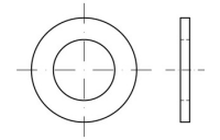 ISO 7092 A4 200 HV Flache Scheiben, kleine Reihe, Produktklasse A - A