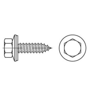 Artikel 9505 A2/CV Bi-Metall Dünnblechschrauben, Bohrleistung 2 mm, D